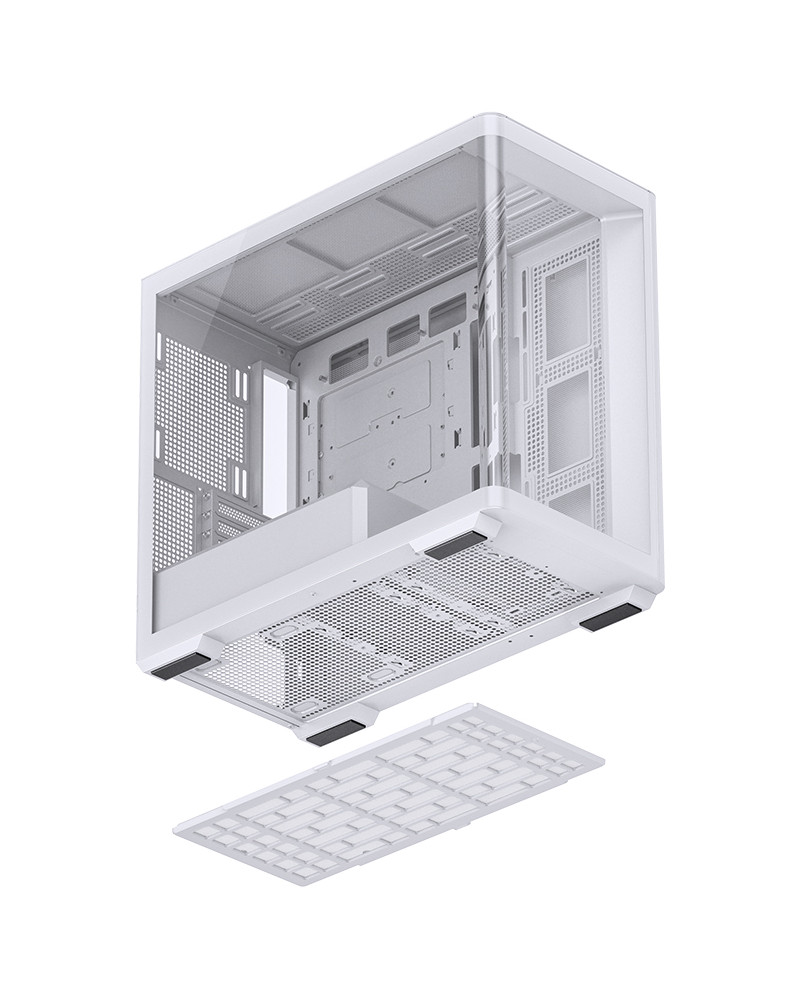 Корпус JONSBO D300 White без БП, боковая панель из закаленного стекла ...